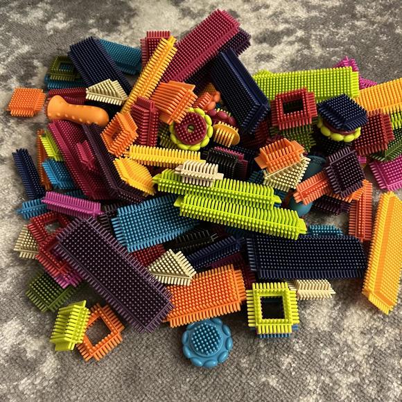 Toys | Hasbro Huge Lot Of Bristle Blocks | Poshmark